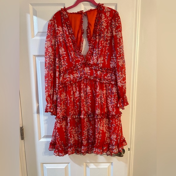 Dresses | Long Sleeve Mini Open Back Low Cleavage Dress | Poshmark